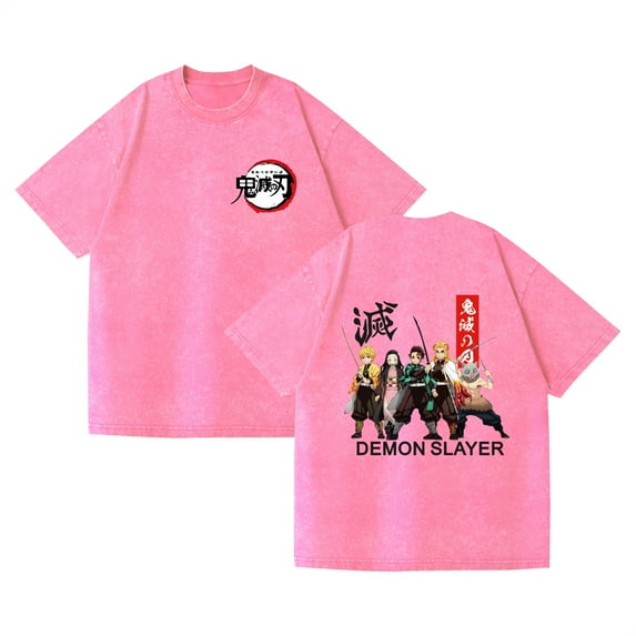 Duoxingbao Hot Selling Demon Slayer Cotton T-Shirt New Distressed Anime ...