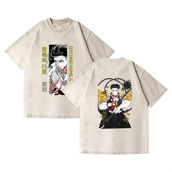 Duoxingbao Hot Selling Demon Slayer Cotton T-Shirt New Distressed Anime ...