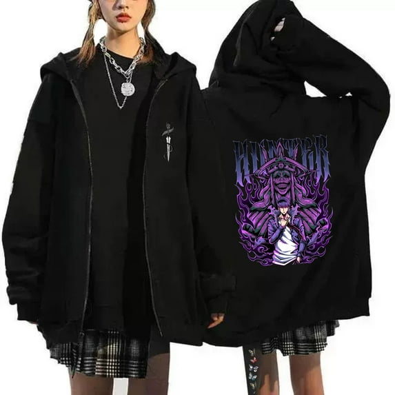 Duoxingbao Hot-selling Solo Leveling Cartoon Print Fashion Loose Zip-Up ...