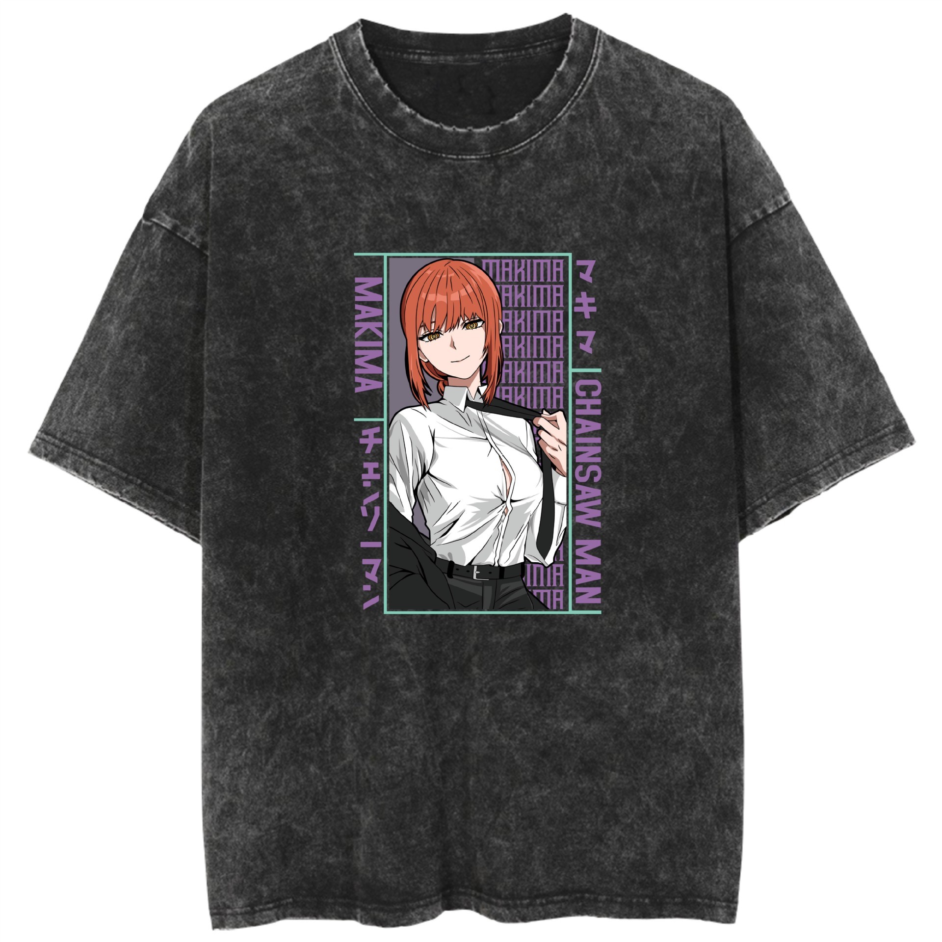 Duoxingbao Hot-selling street-style washed anime chainsaw man casual ...