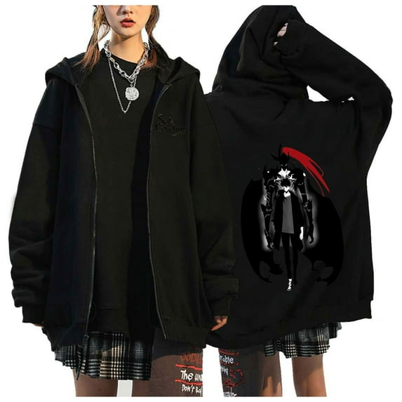 Duoxingbao Japanese anime solo leveling print sweatshirt hoodie top ...