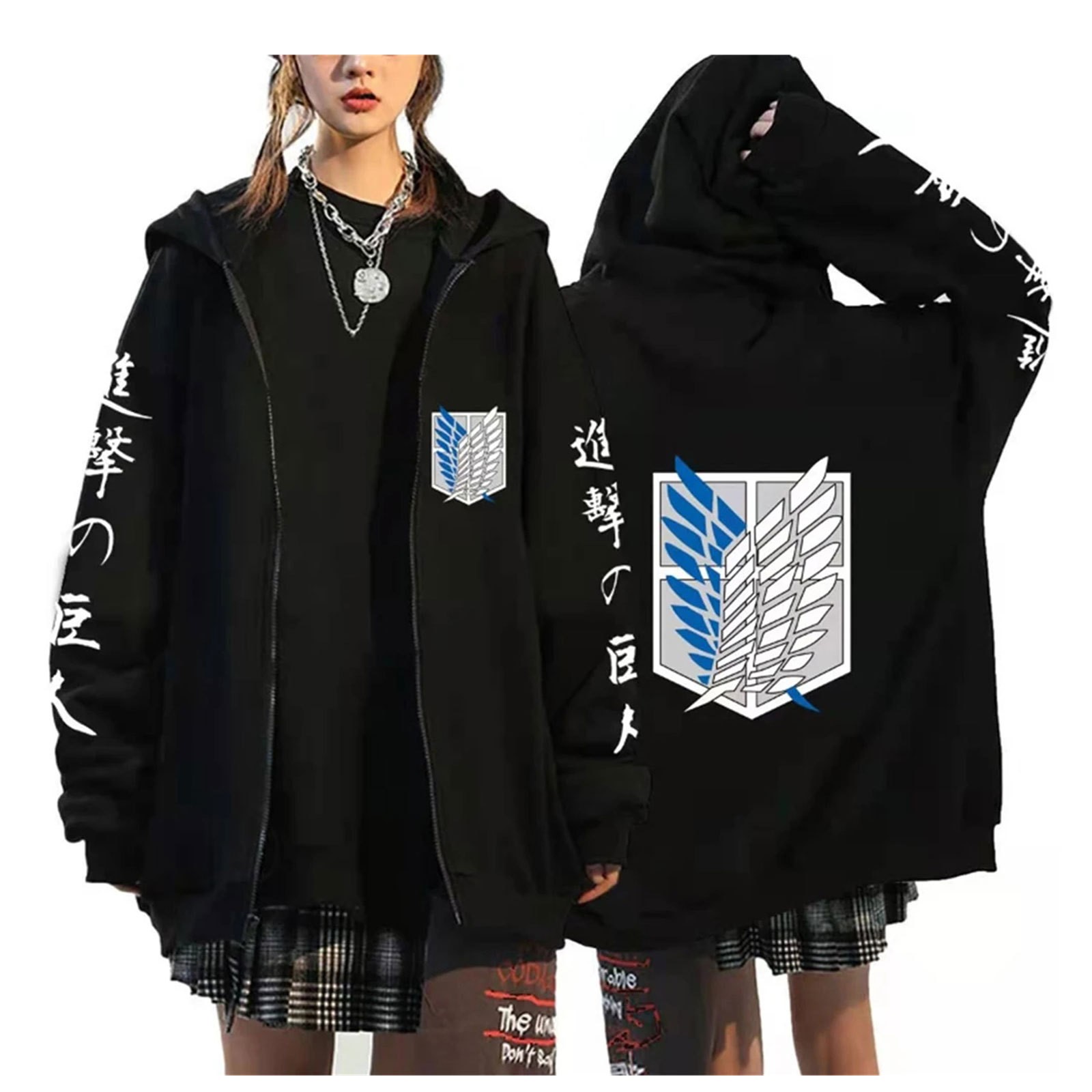 Duoxingbao New Attack on Titan print upgraded casual men's European and ...