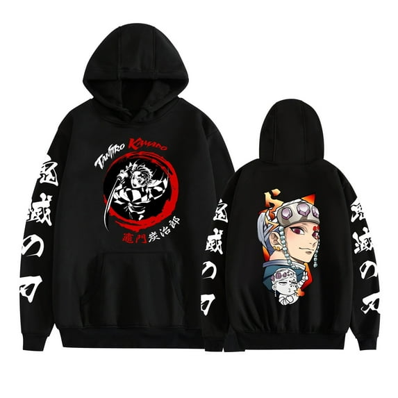 Duoxingbao New Demon Slayer Anime Print Fashion Couple Loose Pocket ...