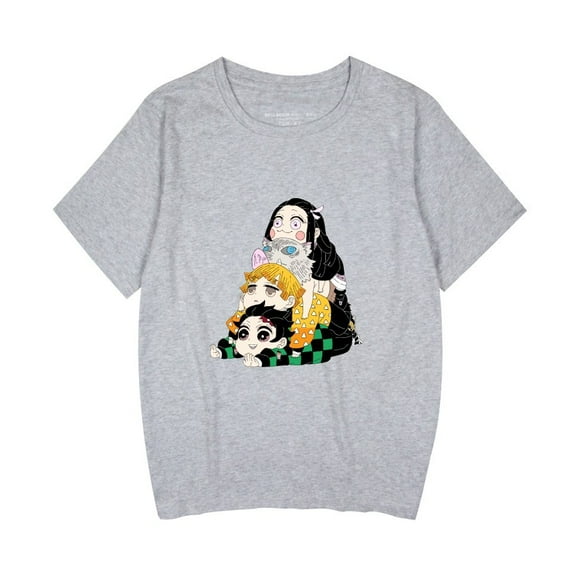 Duoxingbao New Demon Slayer Japanese Anime Fashion Casual Short-Sleeve ...