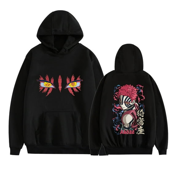 Duoxingbao Popular anime Demon Slayer Red Sleeve Hoodie Long-Sleeve ...