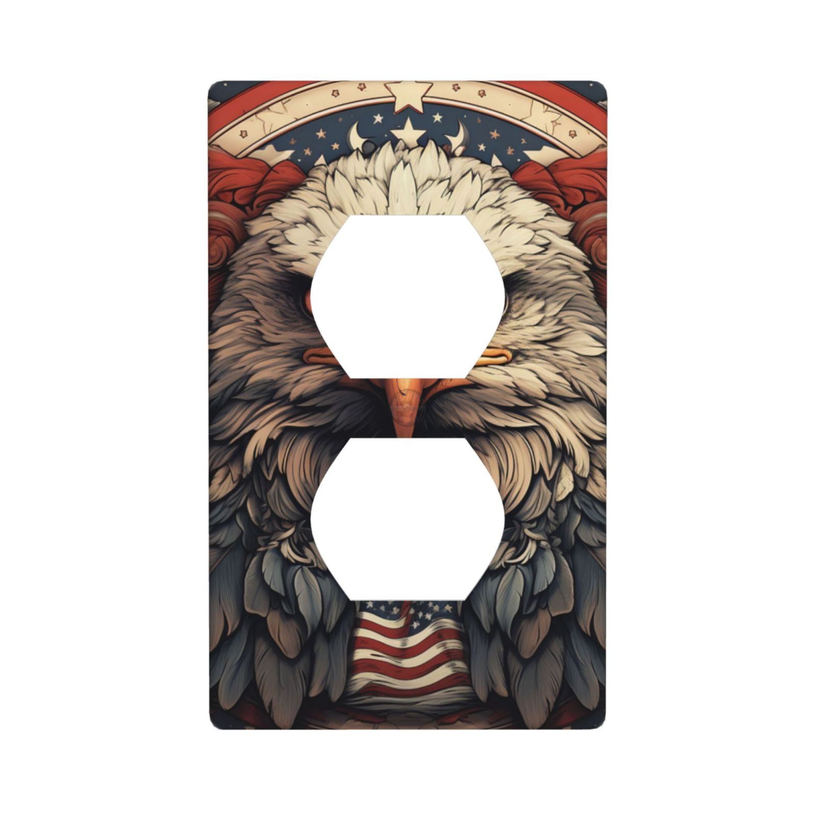 Duplex Light Switch Wall Plate 1-Gang Single Decorative Receptacle ...