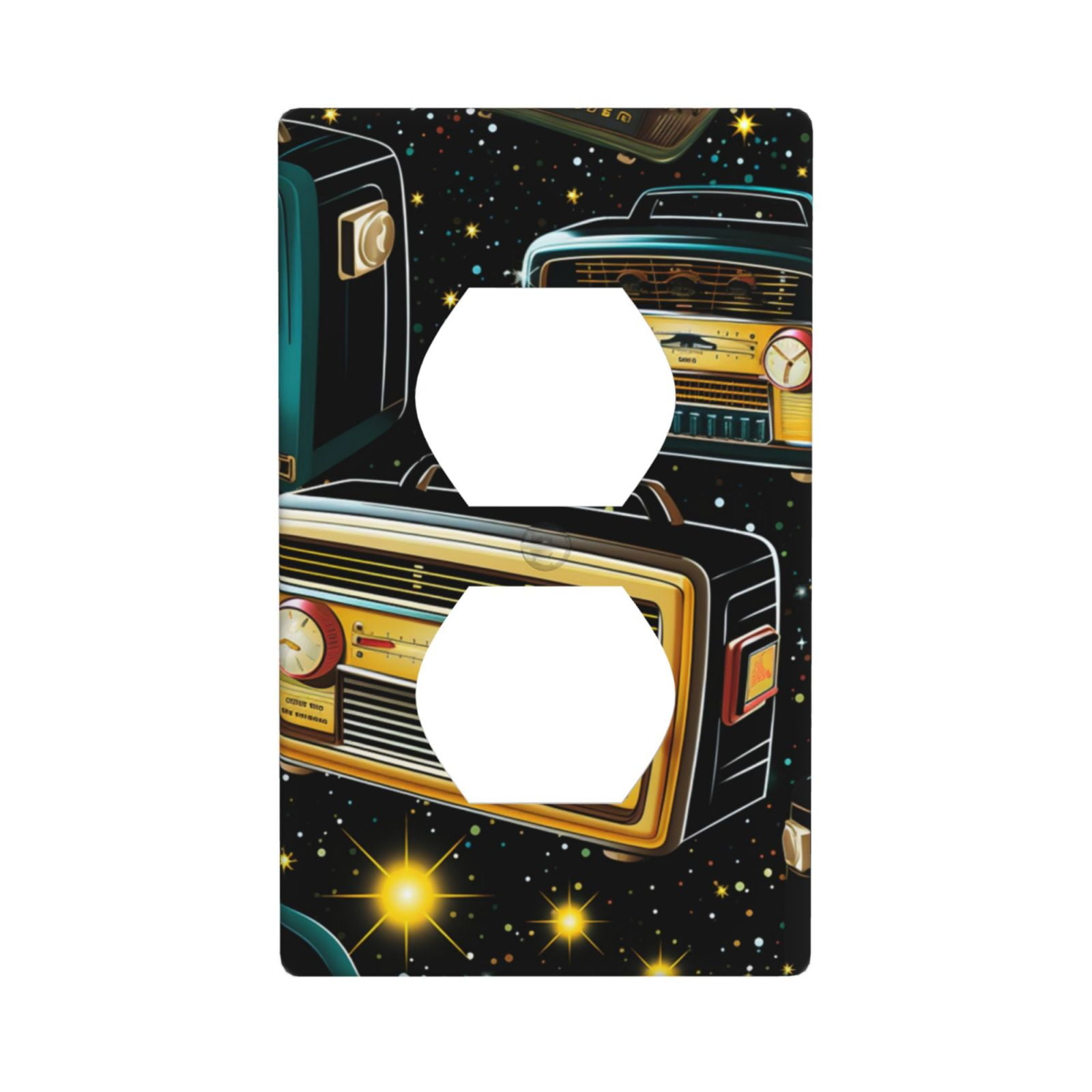 Duplex Light Switch Wall Plate 1-Gang Single Decorative Receptacle ...