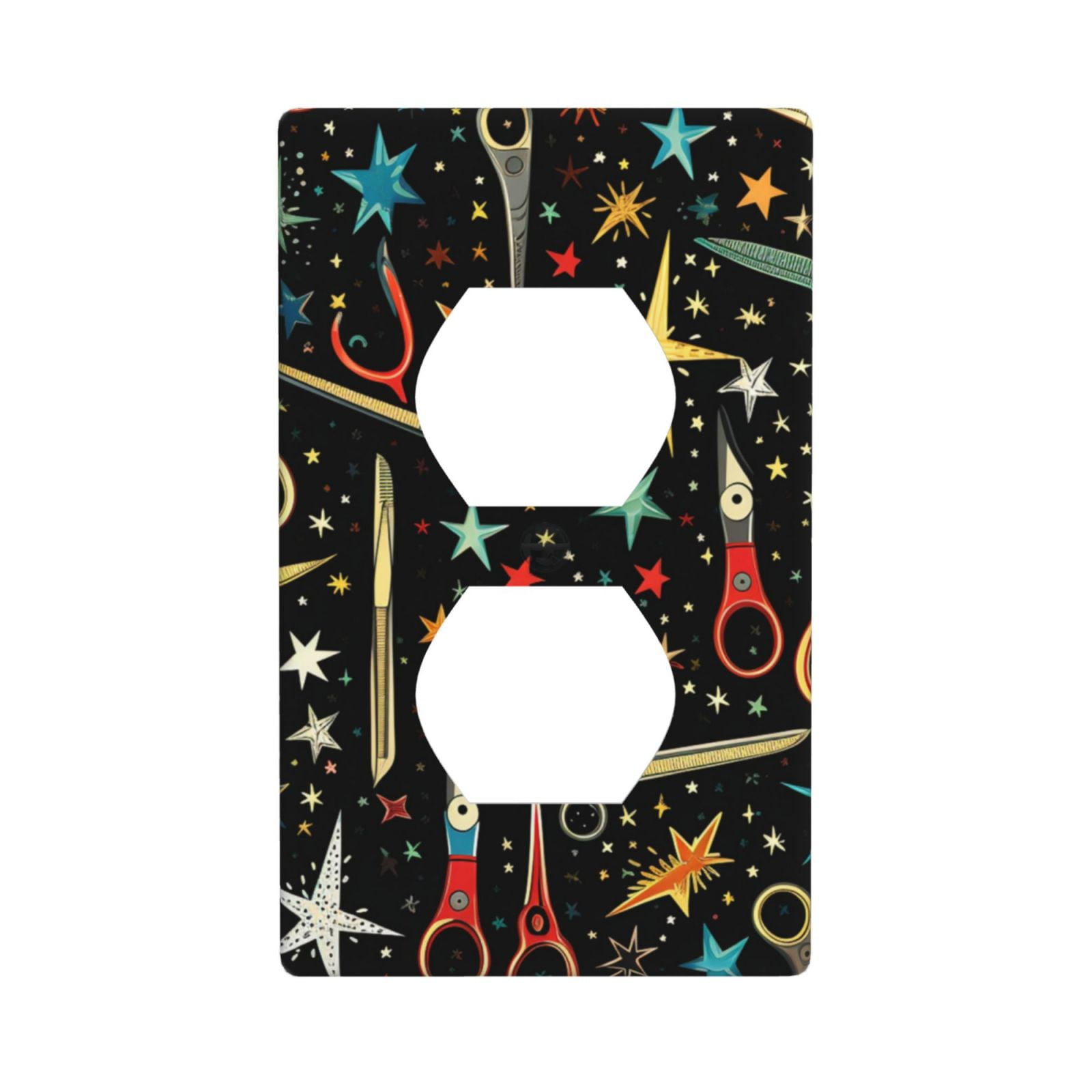 Duplex Light Switch Wall Plate 1-Gang Single Decorative Receptacle ...