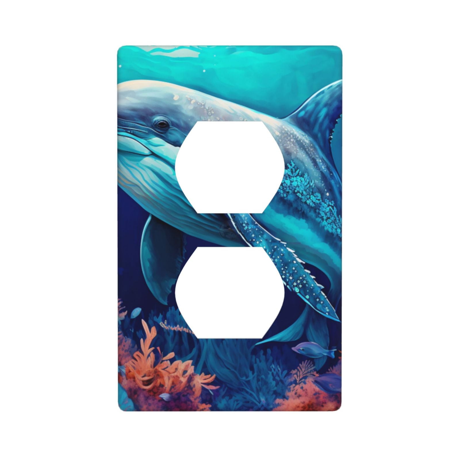 Duplex Light Switch Wall Plate 1-Gang Single Decorative Receptacle ...