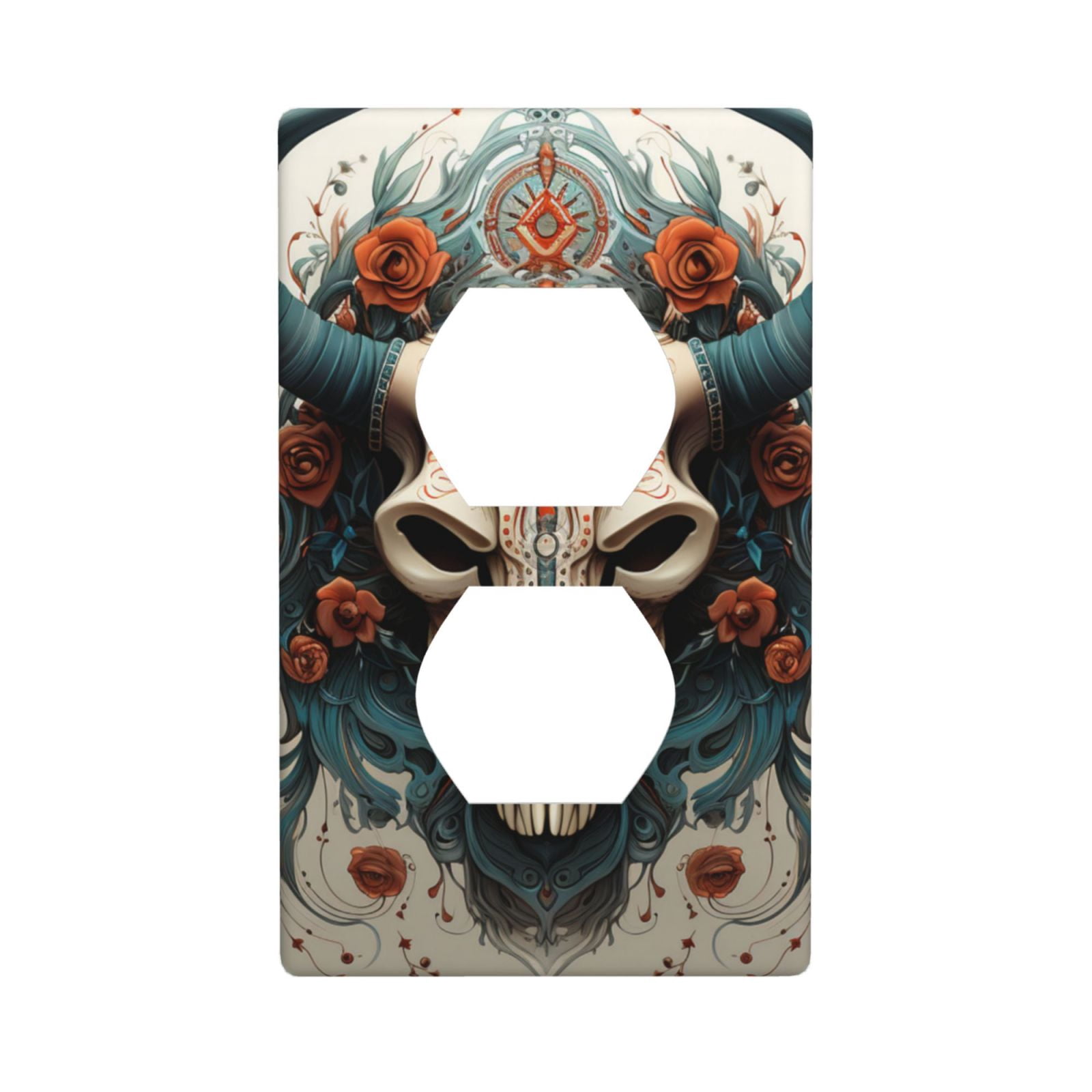 Duplex Light Switch Wall Plate 1-Gang Single Decorative Receptacle ...