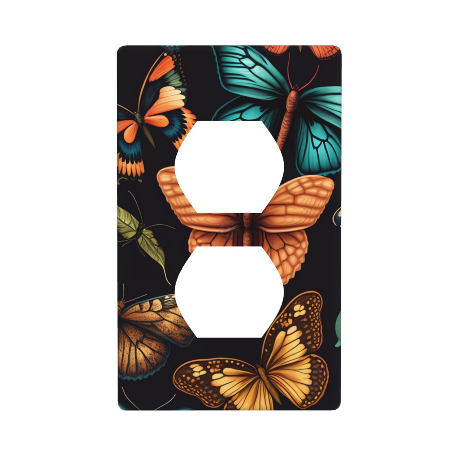 Duplex Light Switch Wall Plate 1-Gang Single Decorative Receptacle ...