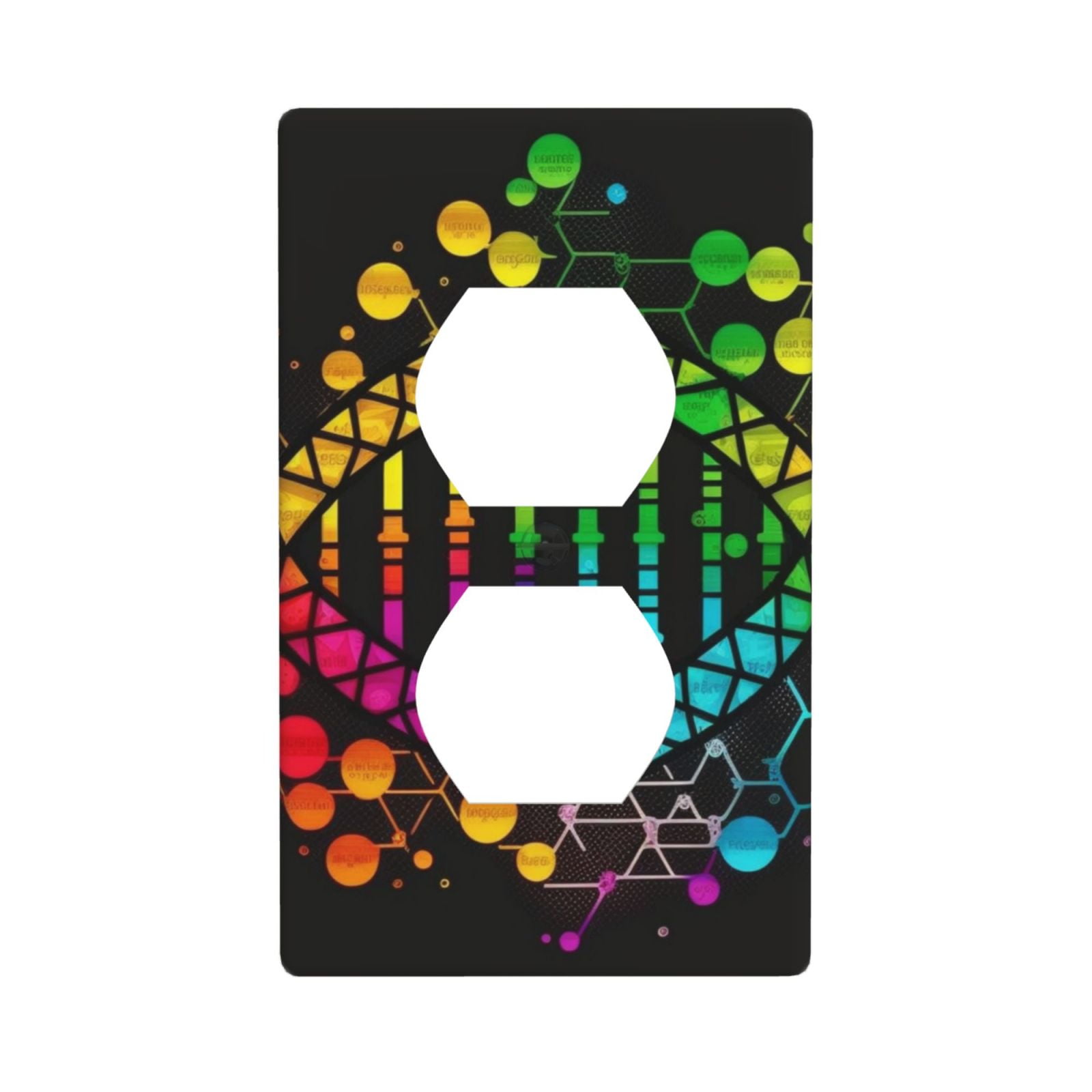 Duplex Light Switch Wall Plate 1-Gang Single Decorative Receptacle ...