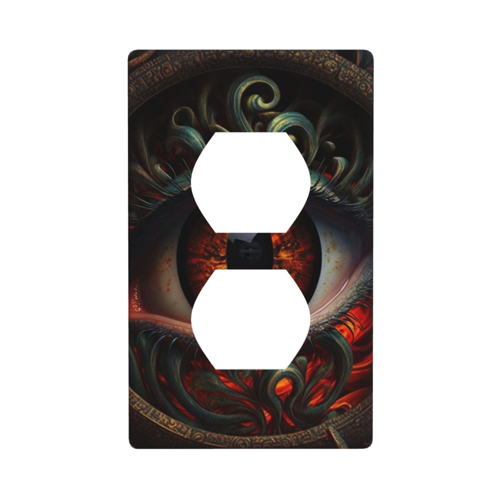 Duplex Light Switch Wall Plate 1-Gang Single Decorative Receptacle ...