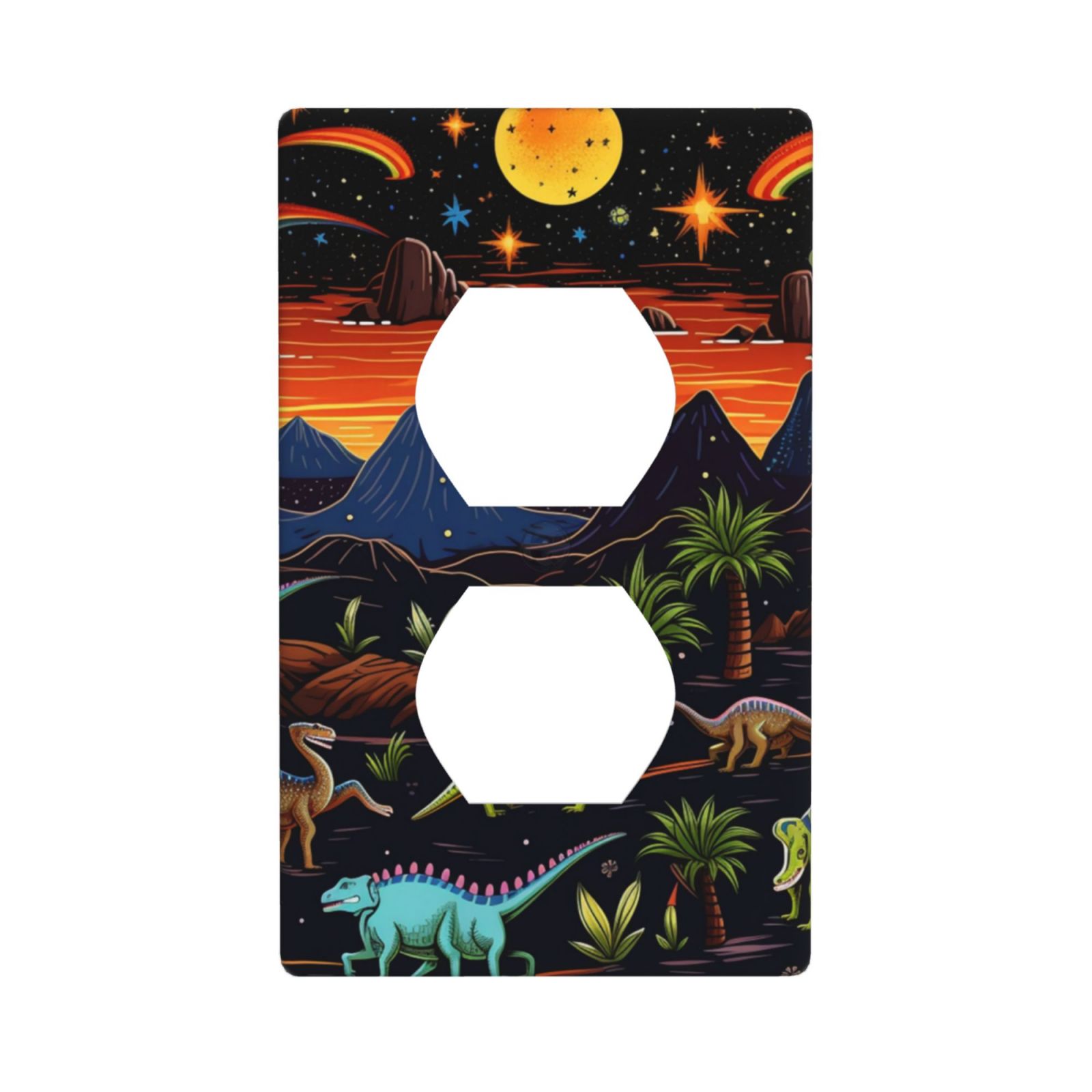 Duplex Light Switch Wall Plate 1-Gang Single Decorative Receptacle ...