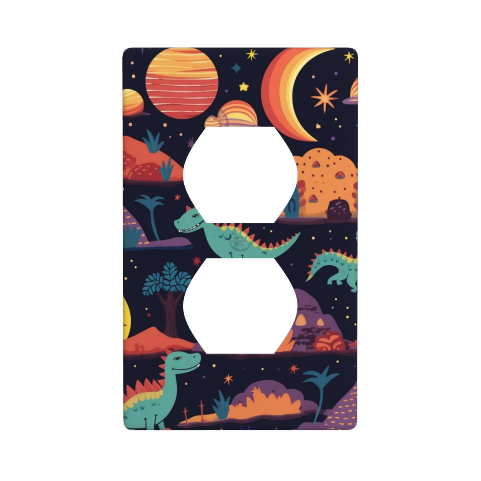 Duplex Light Switch Wall Plate 1-Gang Single Decorative Receptacle ...