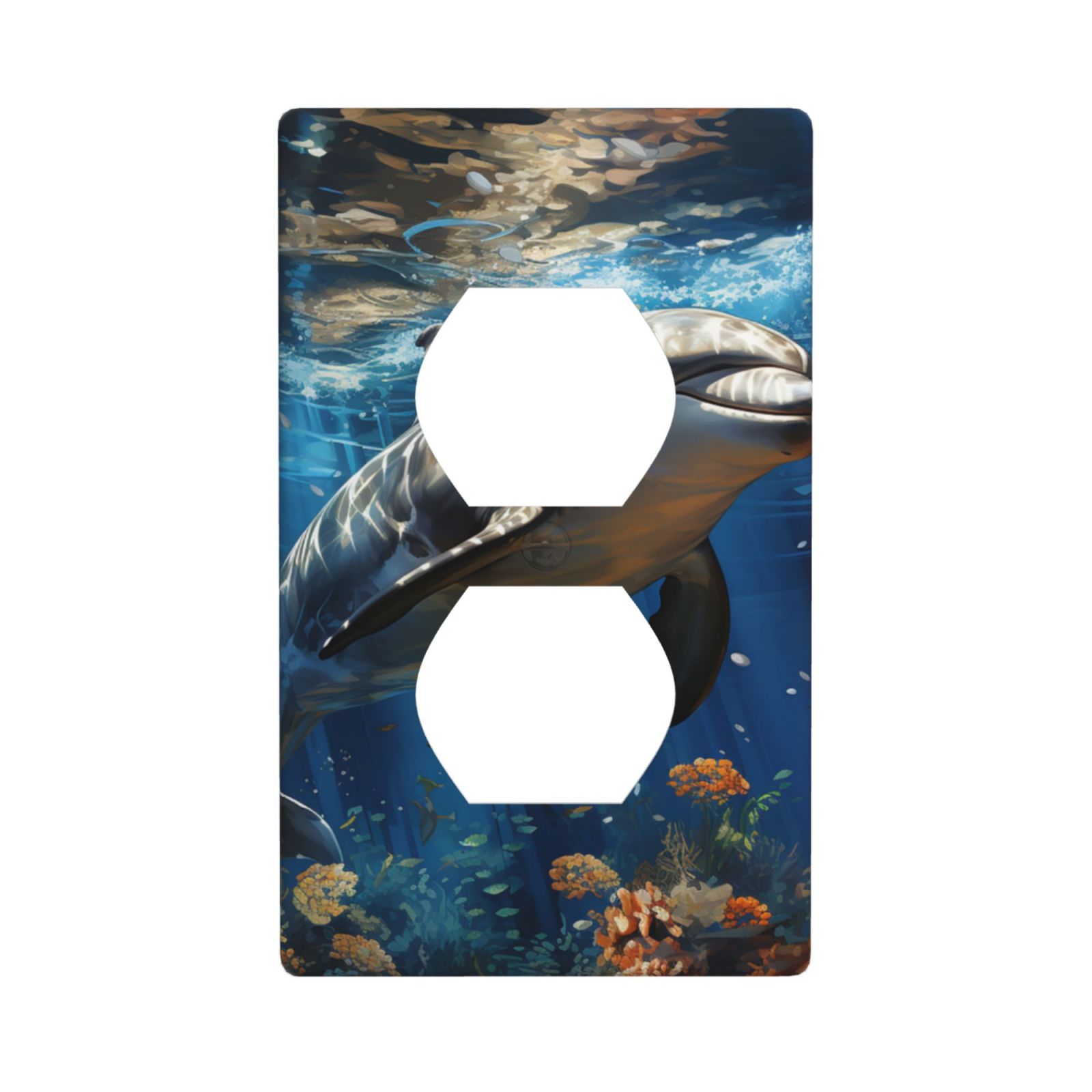 Duplex Light Switch Wall Plate 1-Gang Single Decorative Receptacle ...