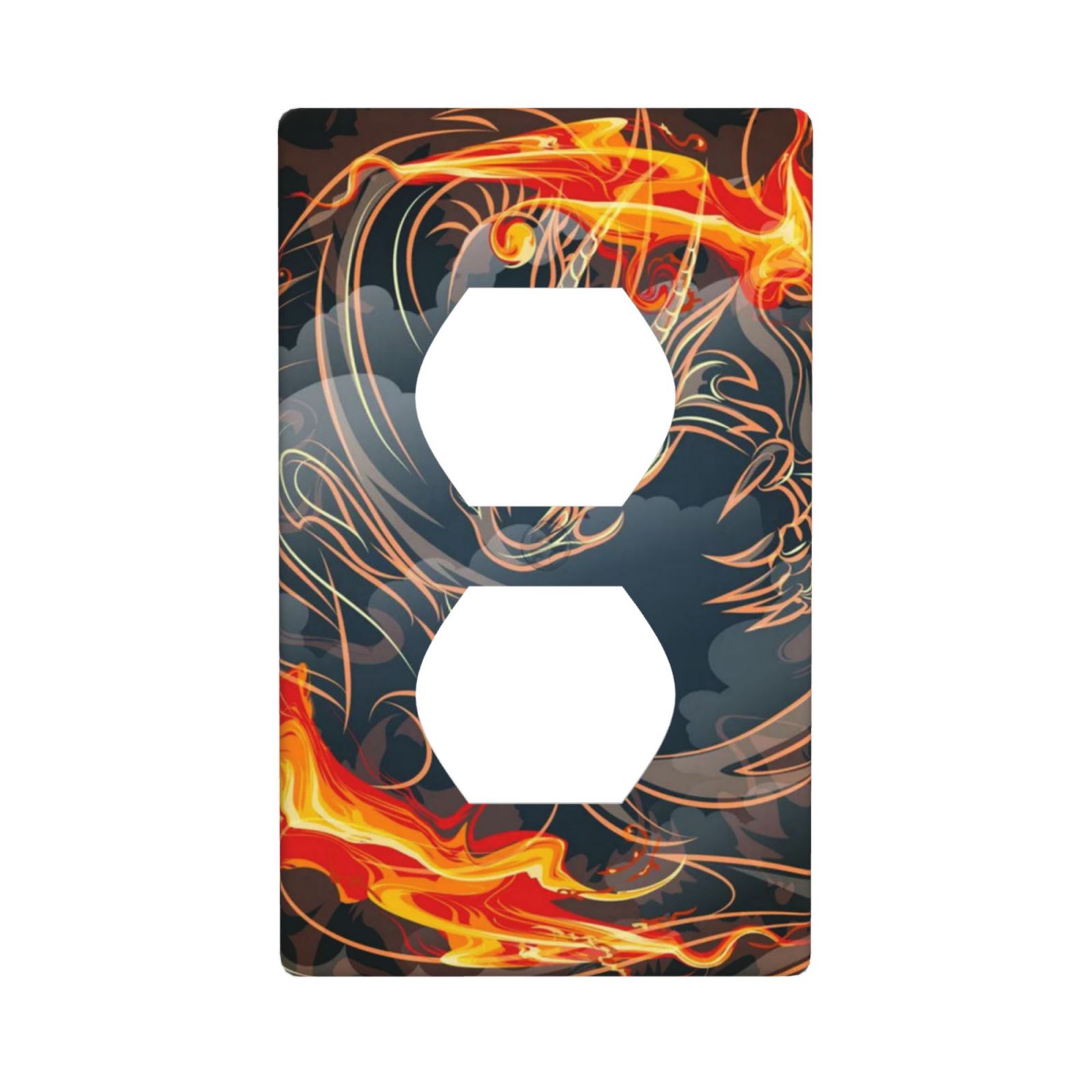 Duplex Light Switch Wall Plate 1-Gang Single Decorative Receptacle ...