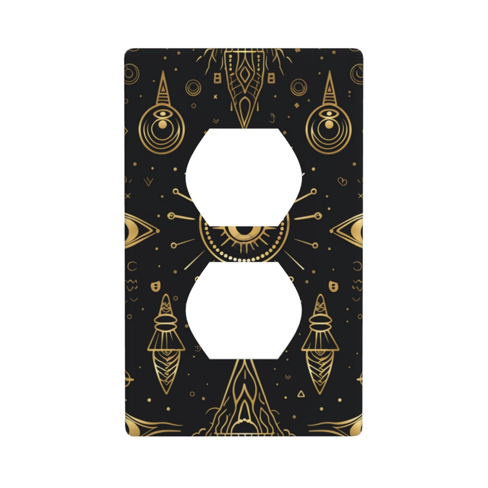 Duplex Light Switch Wall Plate 1-Gang Single Decorative Receptacle ...