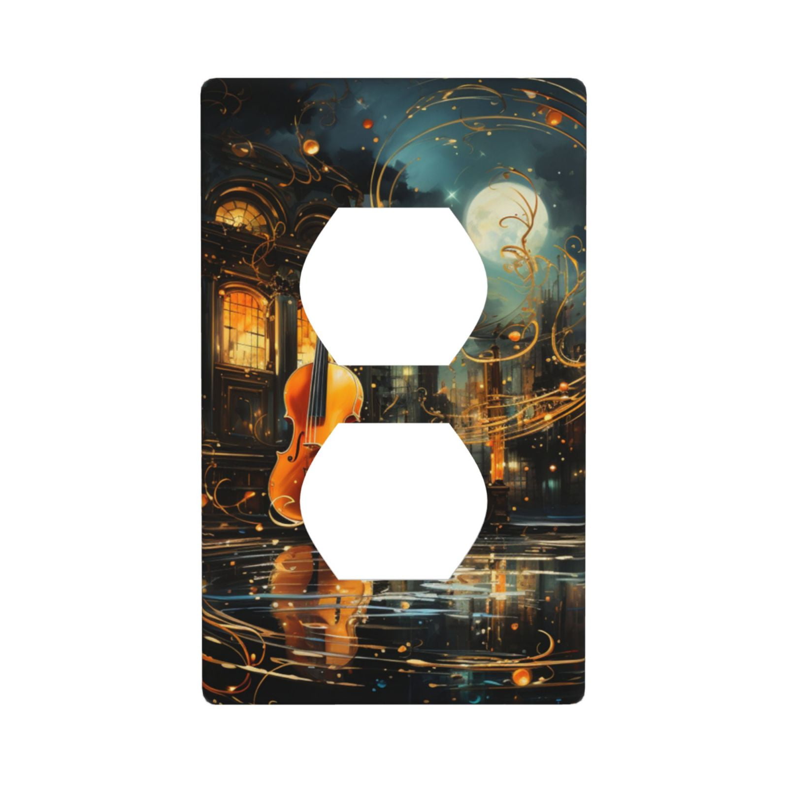 Duplex Light Switch Wall Plate 1-Gang Single Decorative Receptacle ...