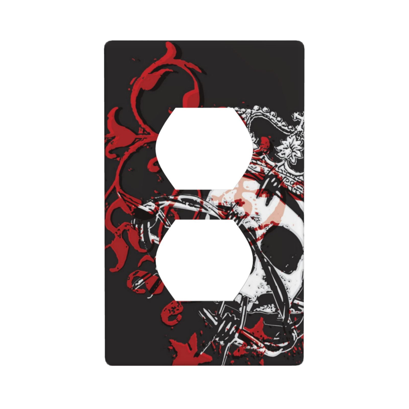 Duplex Light Switch Wall Plate 1-Gang Single Decorative Receptacle ...