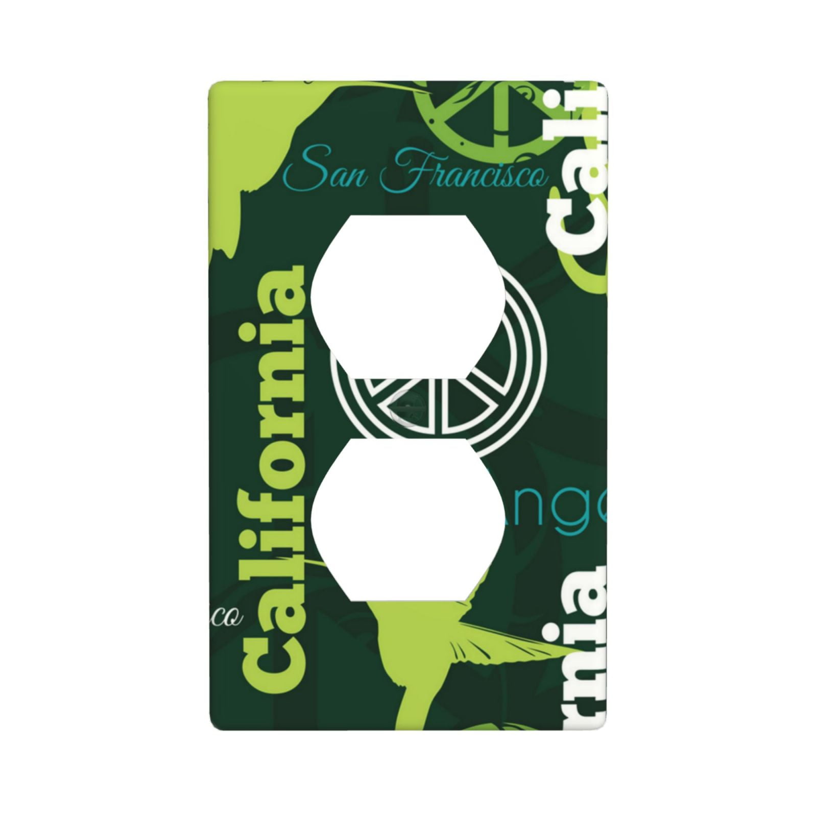 Duplex Light Switch Wall Plate 1-Gang Single Decorative Receptacle ...