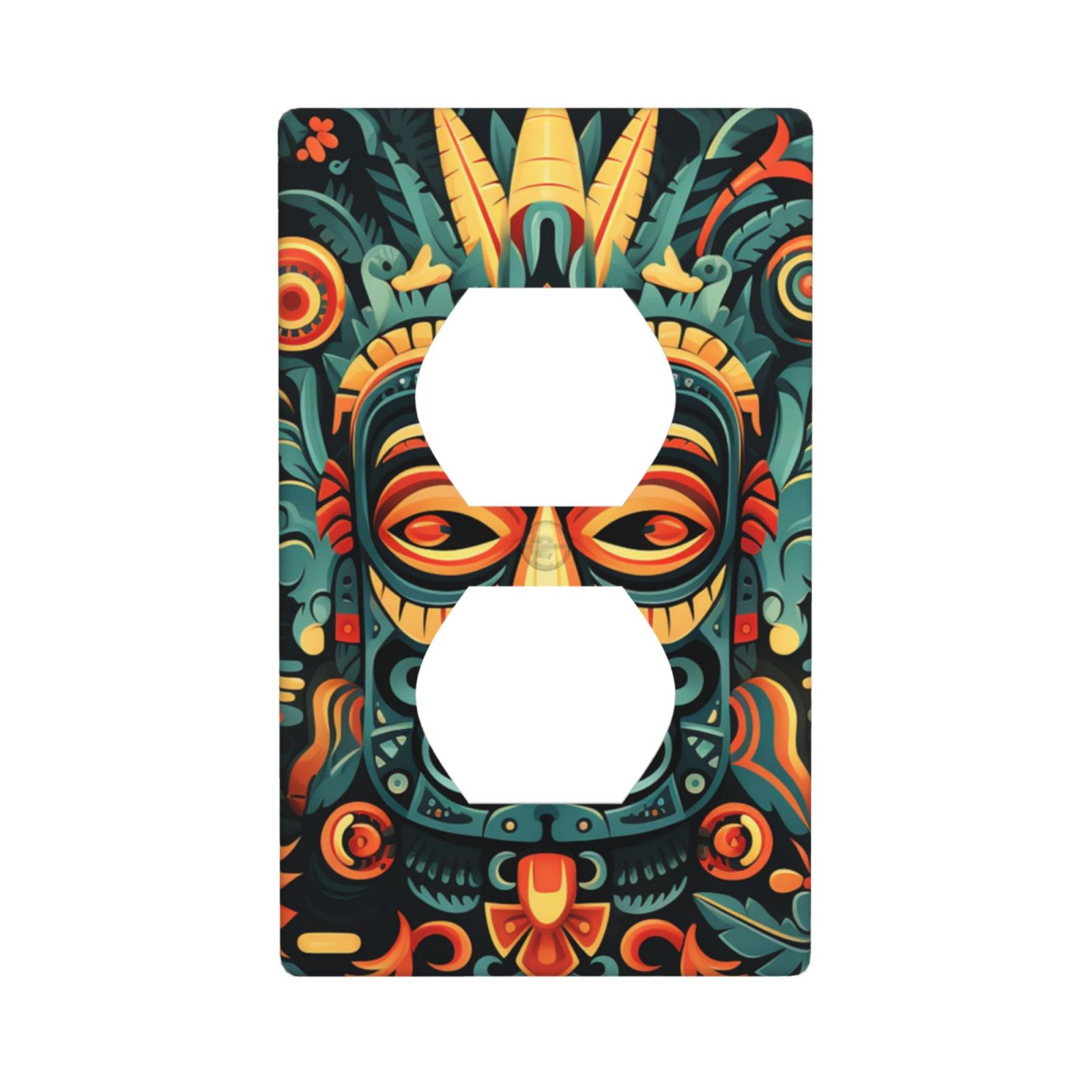 Duplex Light Switch Wall Plate 1-Gang Single Decorative Receptacle ...