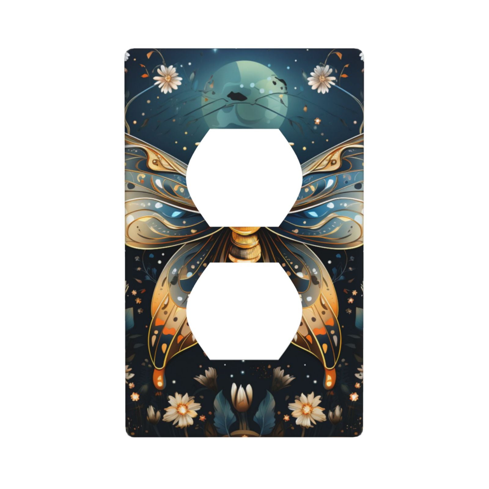 Duplex Light Switch Wall Plate 1-Gang Single Decorative Receptacle ...