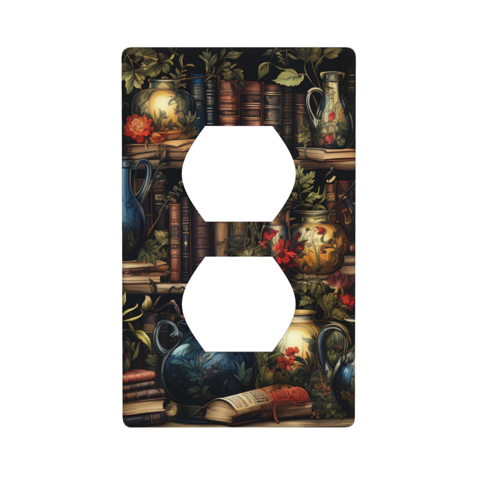 Duplex Light Switch Wall Plate 1-Gang Single Decorative Receptacle ...