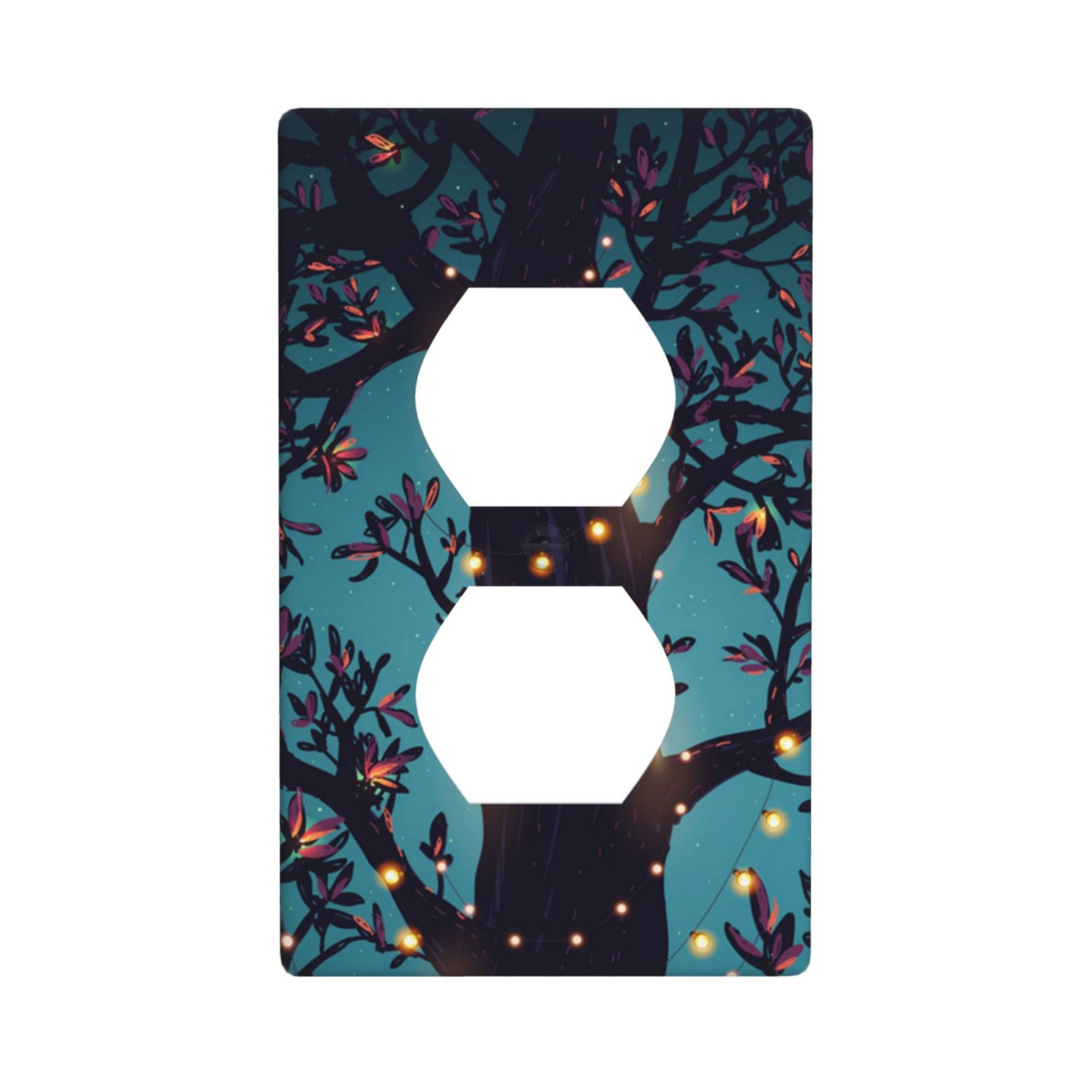 Duplex Light Switch Wall Plate 1-Gang Single Decorative Receptacle ...