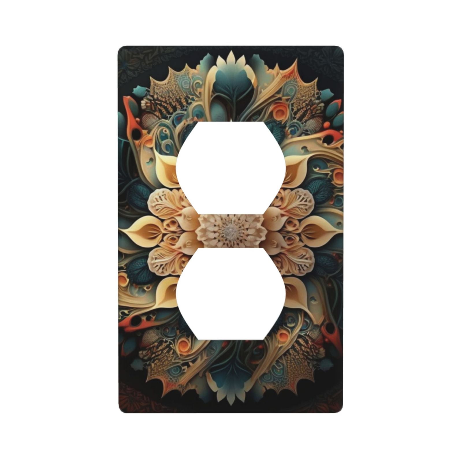Duplex Light Switch Wall Plate 1-Gang Single Decorative Receptacle ...