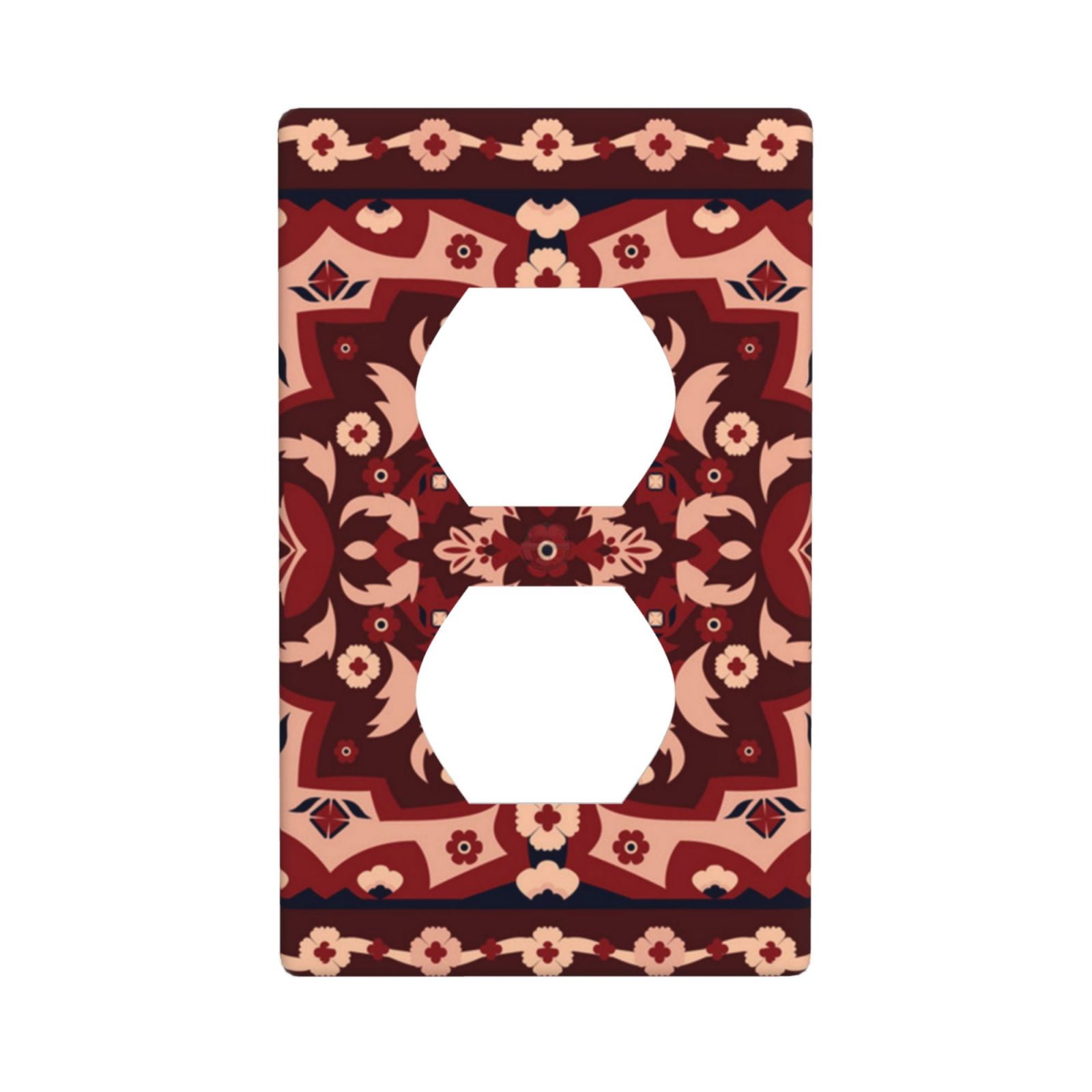 Duplex Light Switch Wall Plate 1-Gang Single Decorative Receptacle ...