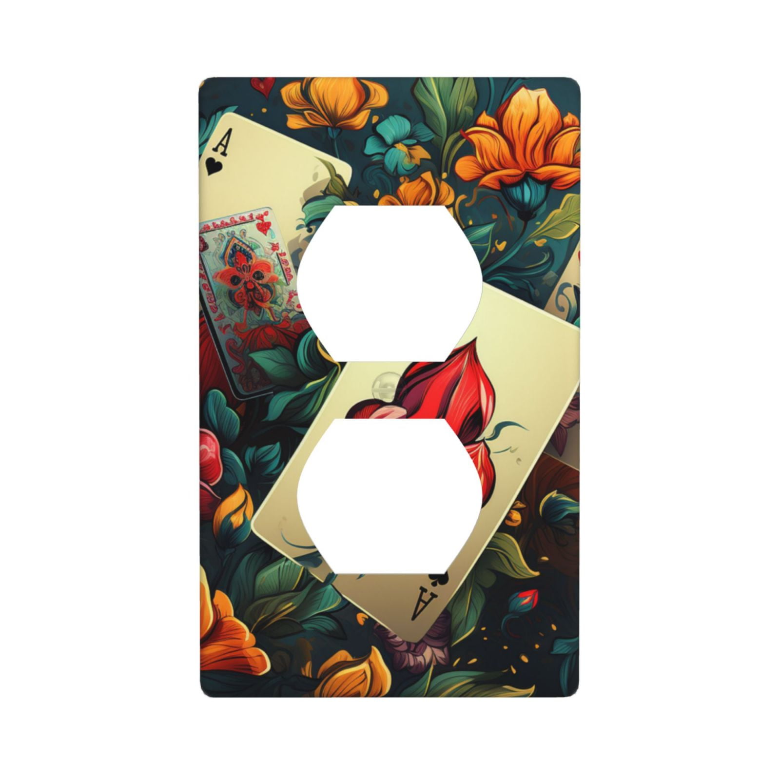 Duplex Light Switch Wall Plate 1-Gang Single Decorative Receptacle ...