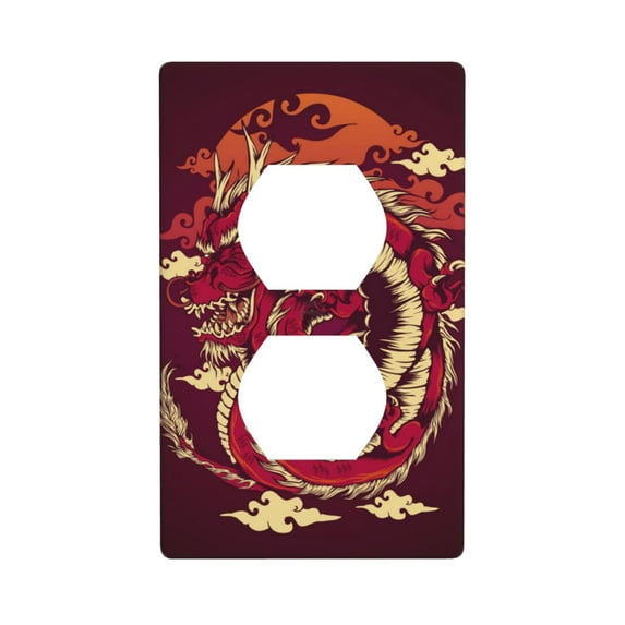 Duplex Light Switch Wall Plate 1-Gang Single Decorative Receptacle ...