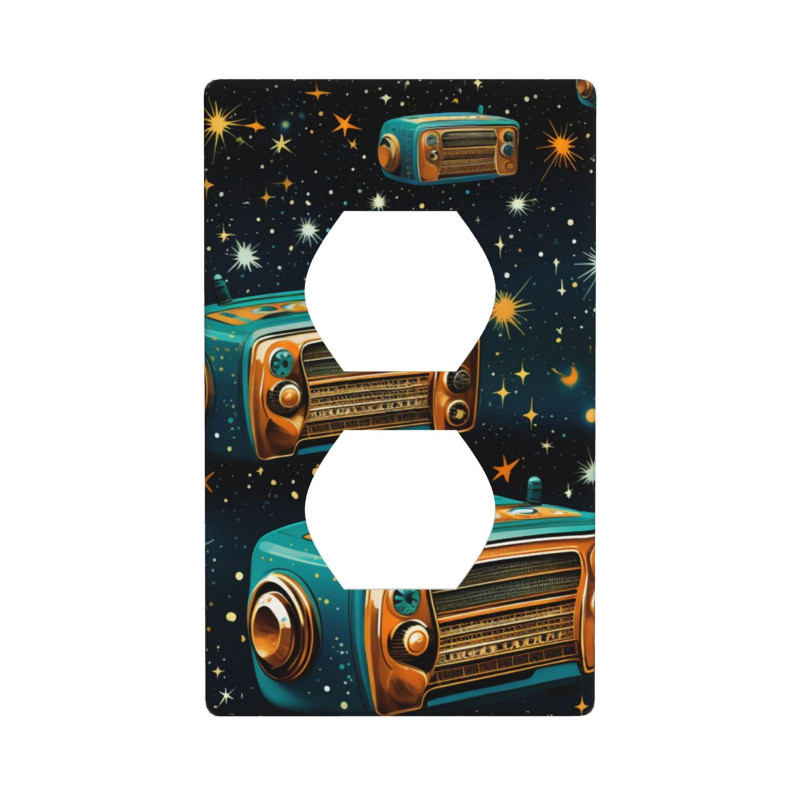 Duplex Light Switch Wall Plate 1-Gang Single Decorative Receptacle ...