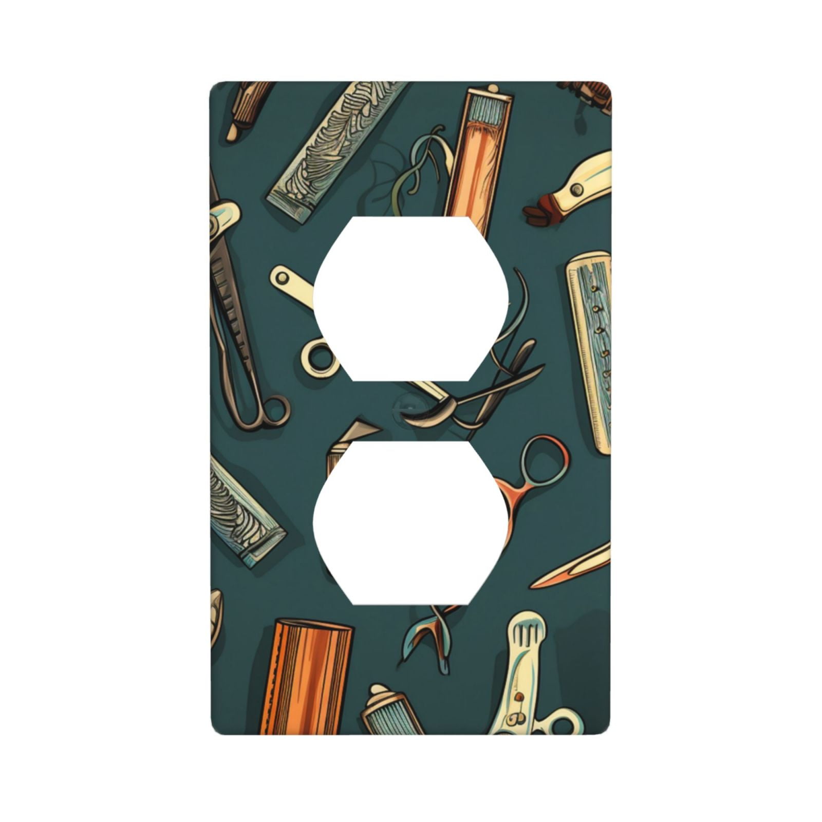 Duplex Light Switch Wall Plate 1-Gang Single Decorative Receptacle ...