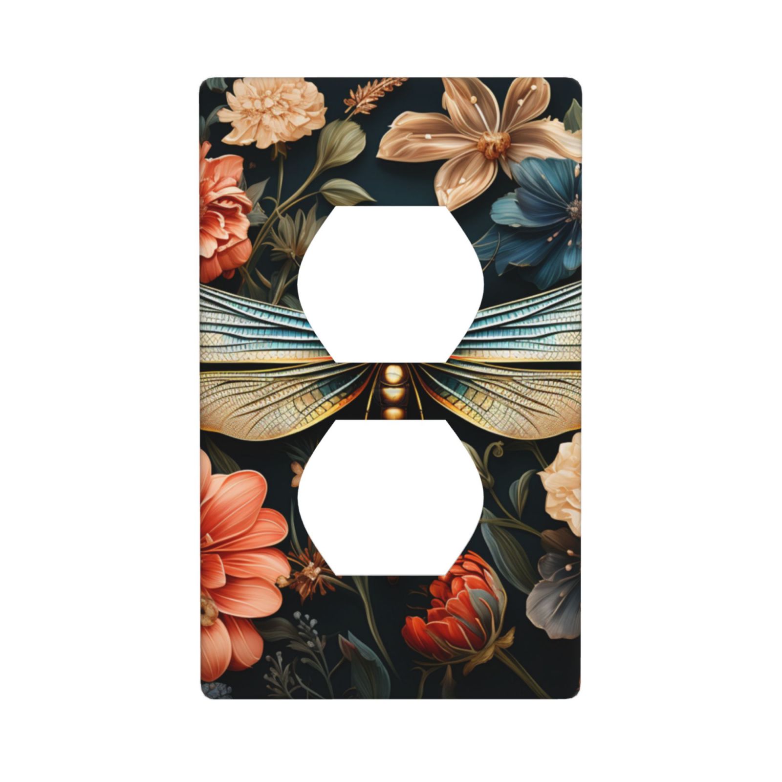 Duplex Light Switch Wall Plate 1-Gang Single Decorative Receptacle ...