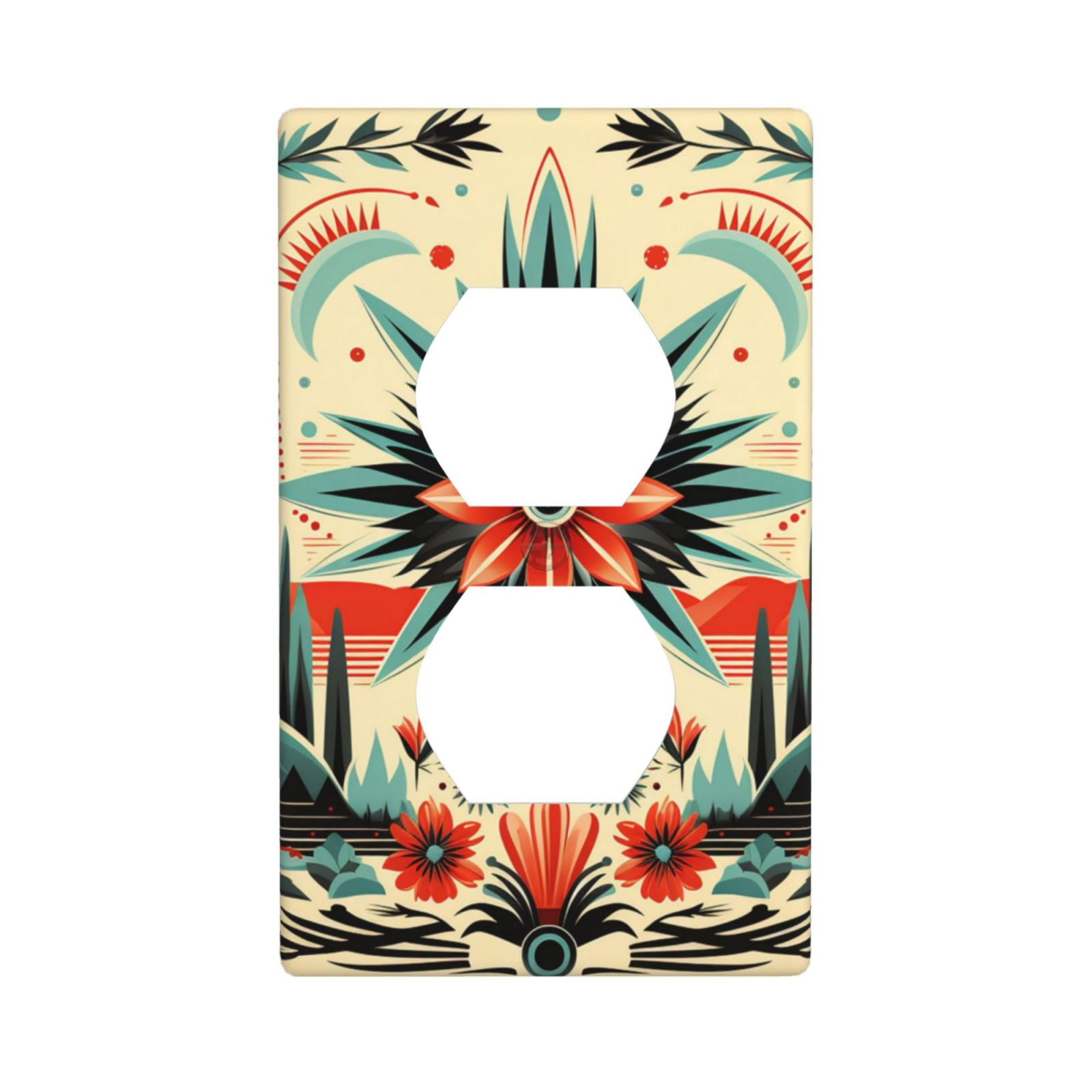 Duplex Light Switch Wall Plate 1-Gang Single Decorative Receptacle ...