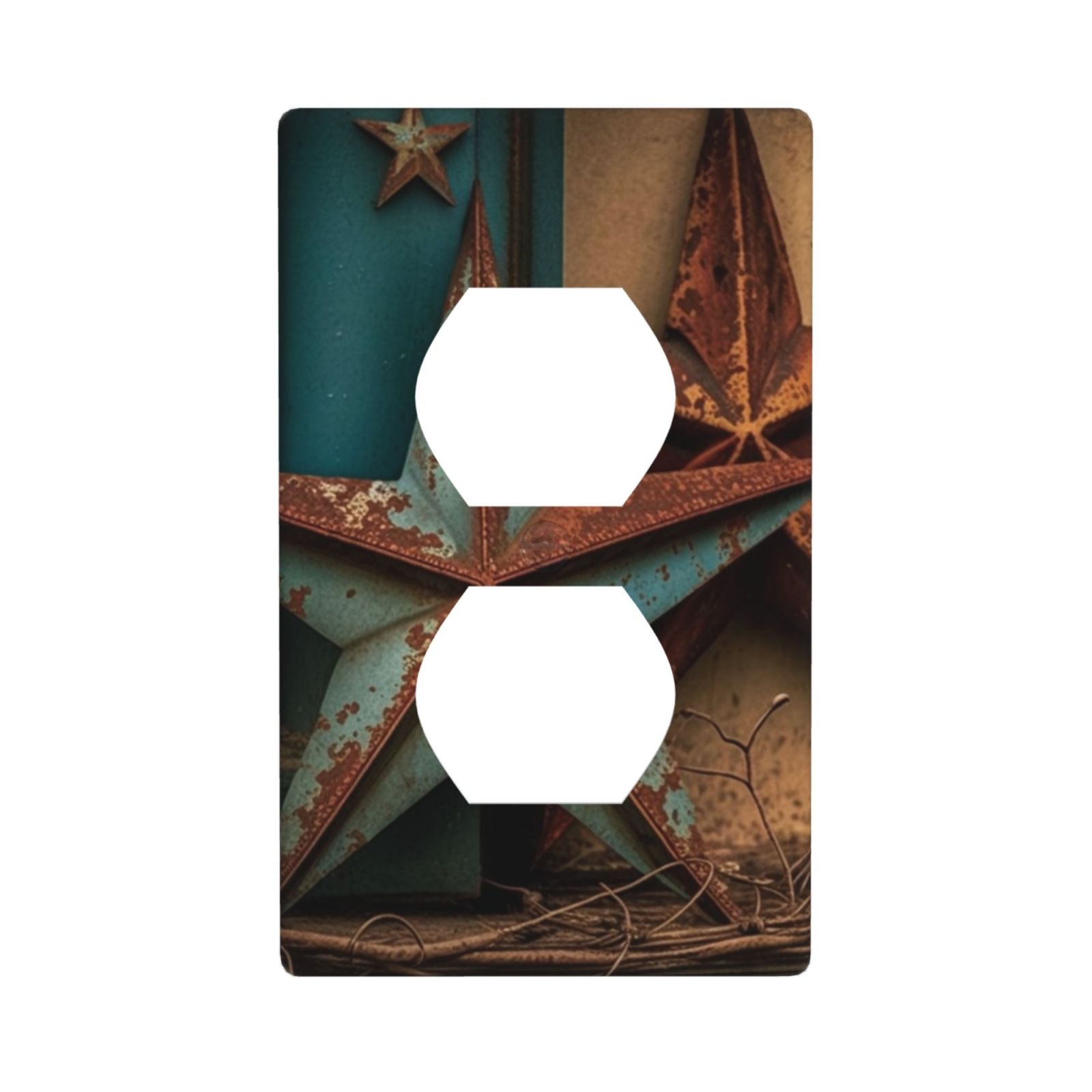 Duplex Light Switch Wall Plate 1-Gang Single Decorative Receptacle ...