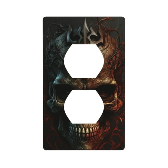 Duplex Light Switch Wall Plate 1-Gang Single Decorative Receptacle ...