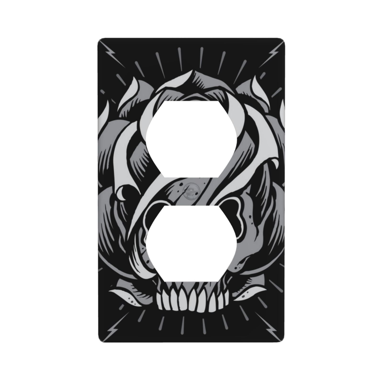 Duplex Light Switch Wall Plate 1-Gang Single Decorative Receptacle ...