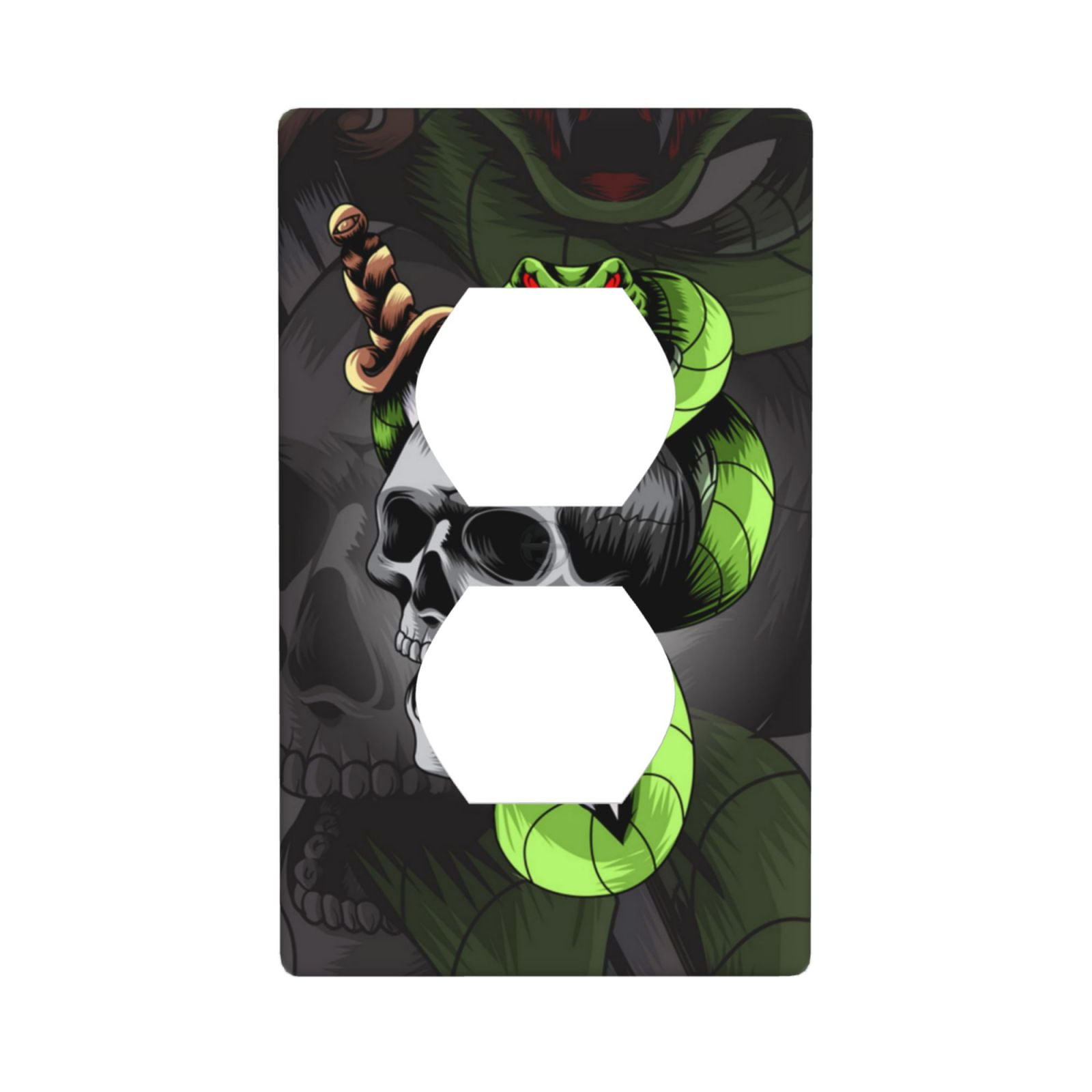 Duplex Light Switch Wall Plate 1-Gang Single Decorative Receptacle ...