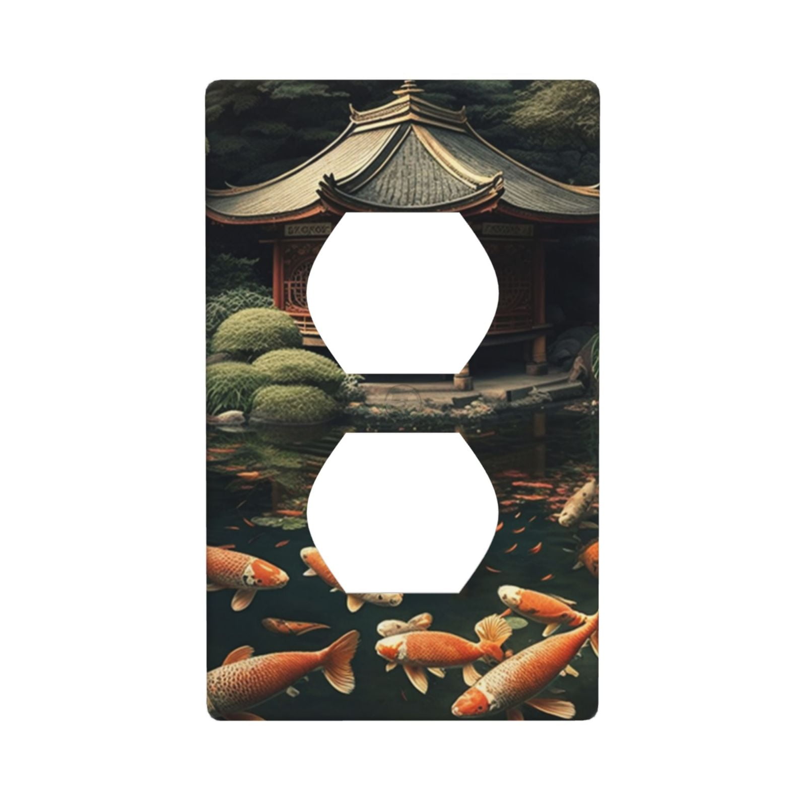 Duplex Light Switch Wall Plate 1-Gang Single Decorative Receptacle ...