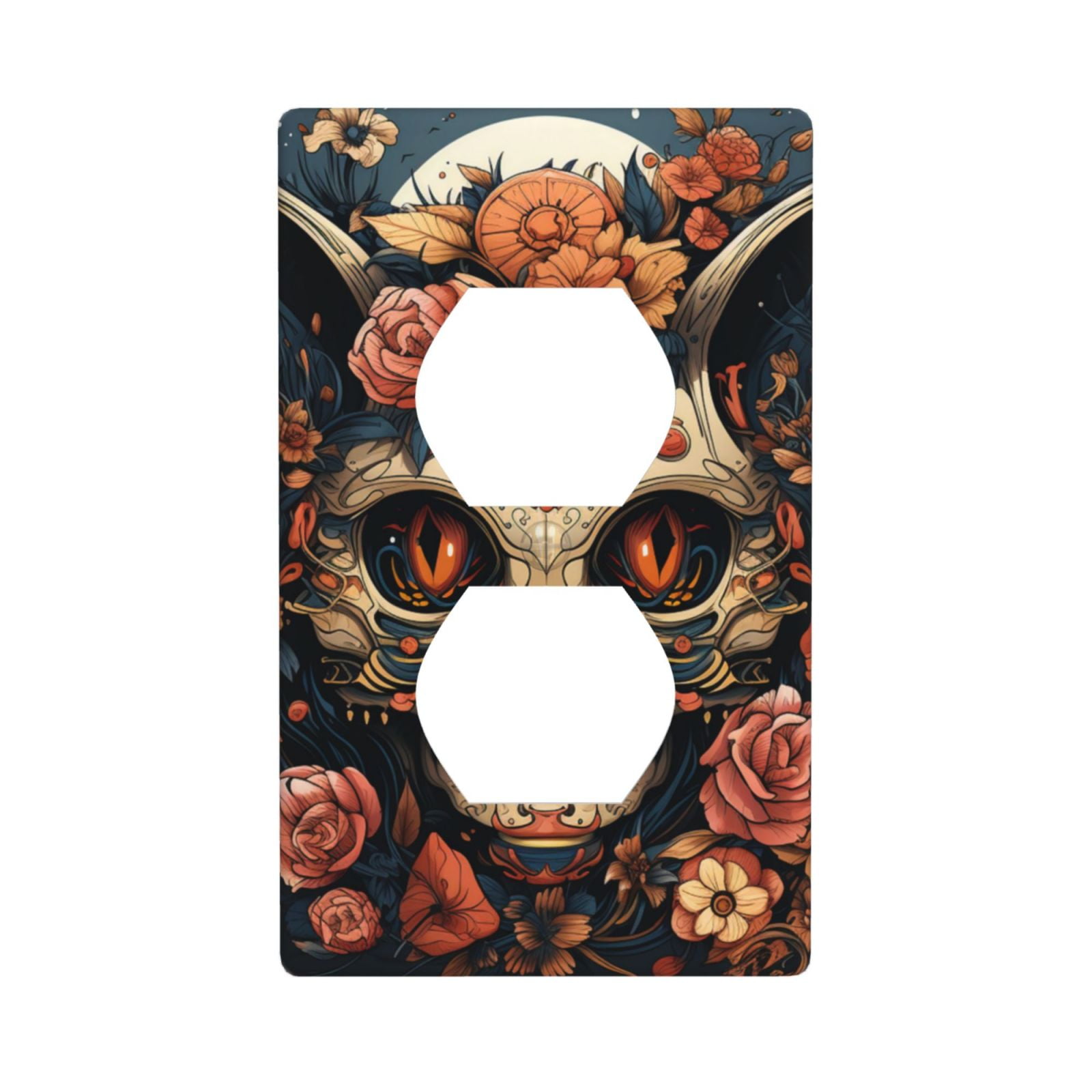 Duplex Light Switch Wall Plate 1-Gang Single Decorative Receptacle ...