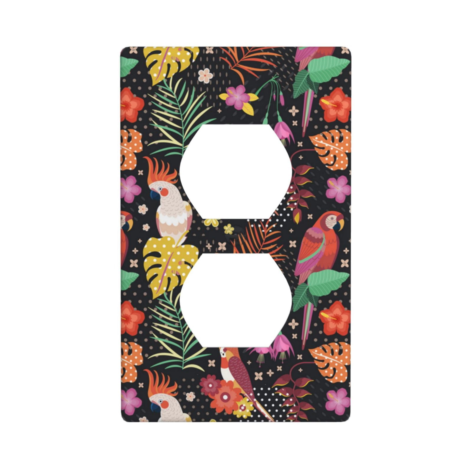 Duplex Light Switch Wall Plate 1-Gang Single Decorative Receptacle ...