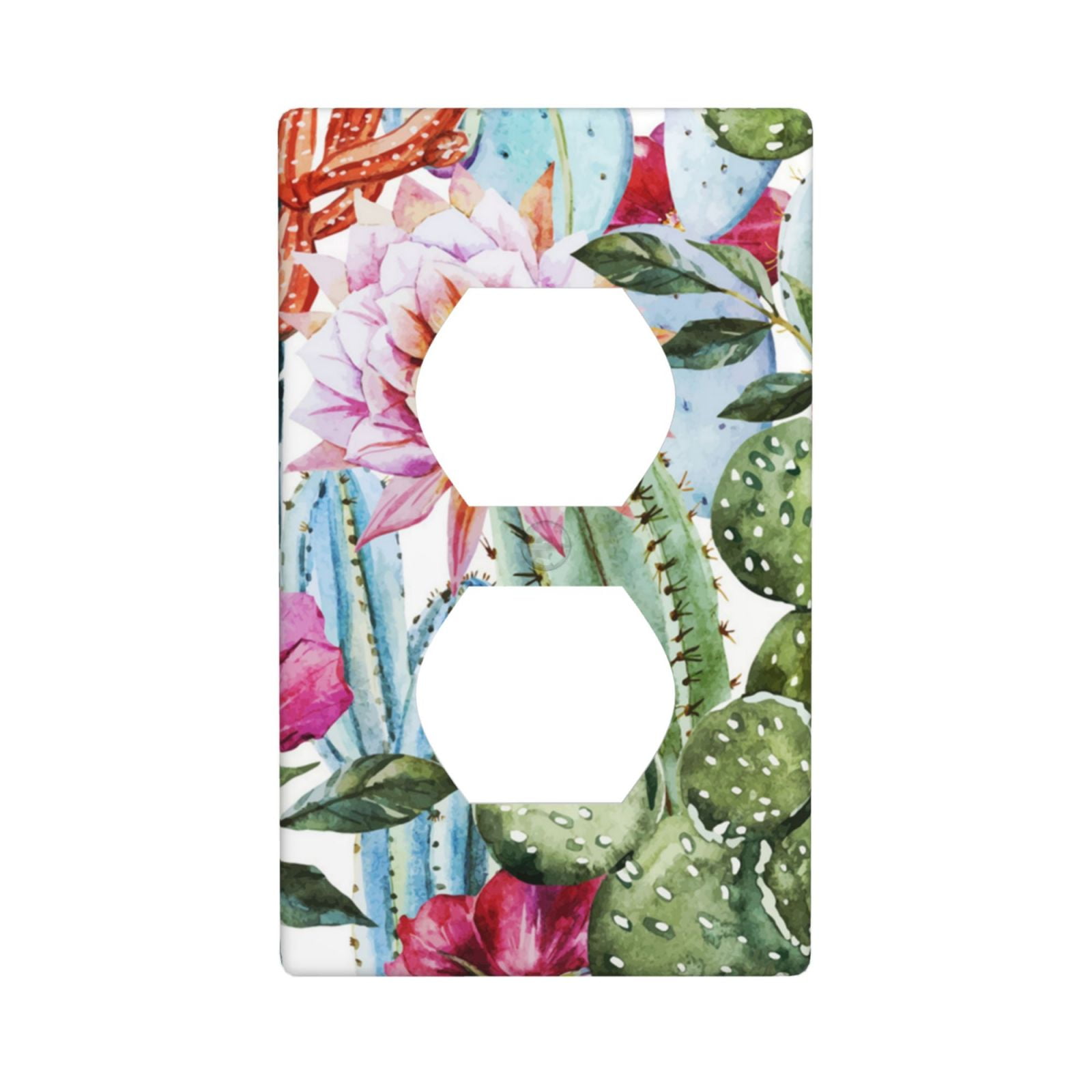Duplex Light Switch Wall Plate 1-Gang Single Decorative Receptacle ...