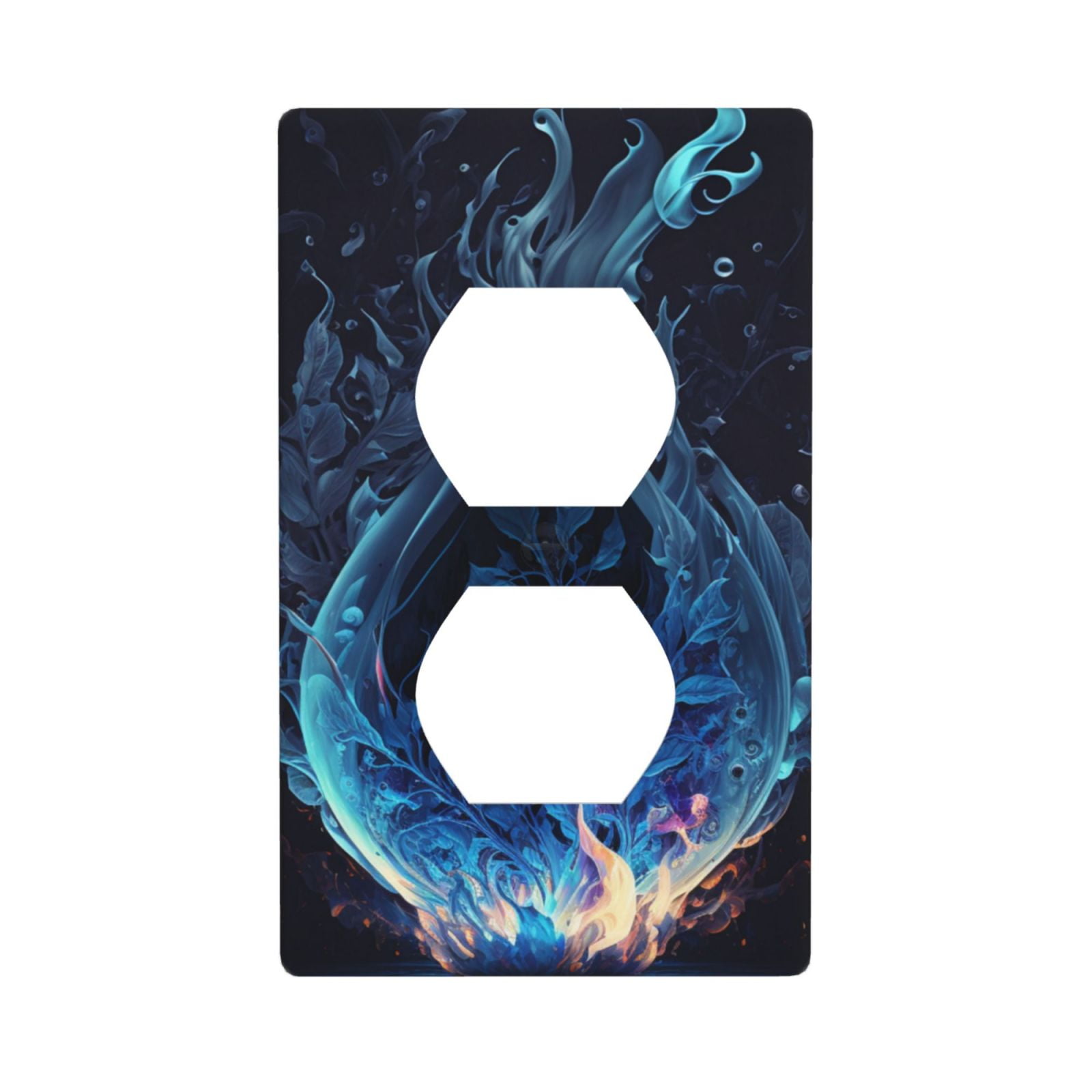 Duplex Light Switch Wall Plate 1-Gang Single Decorative Receptacle ...