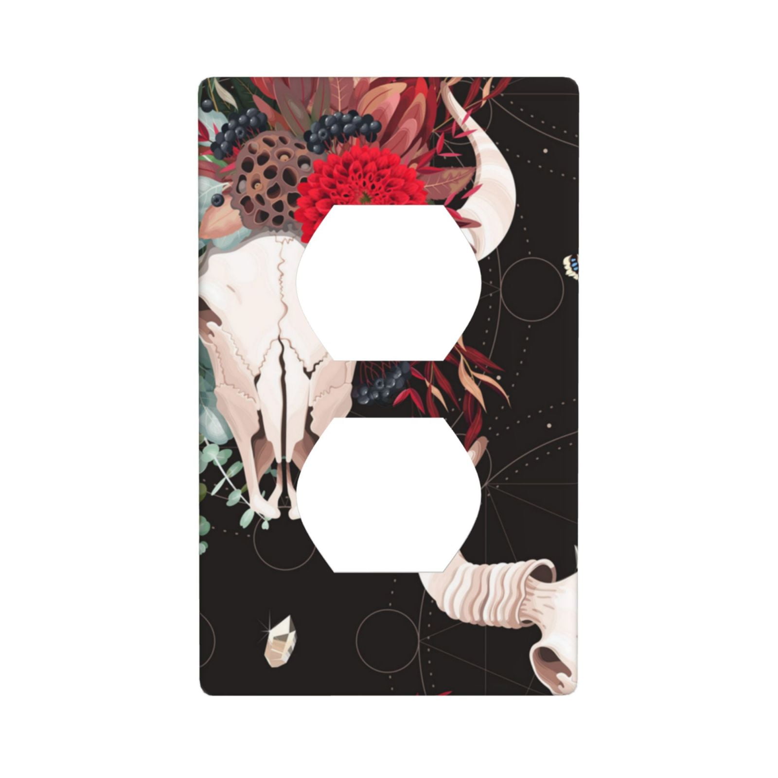 Duplex Light Switch Wall Plate 1-Gang Single Decorative Receptacle ...