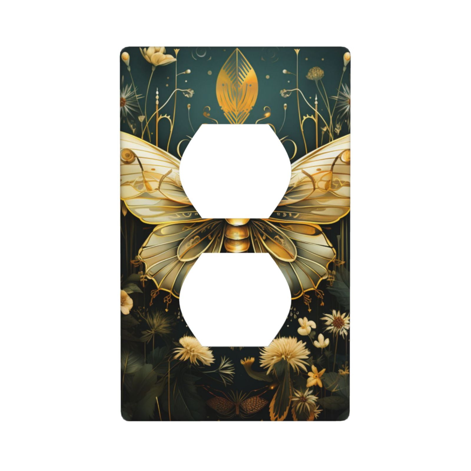 Duplex Light Switch Wall Plate 1-Gang Single Decorative Receptacle ...