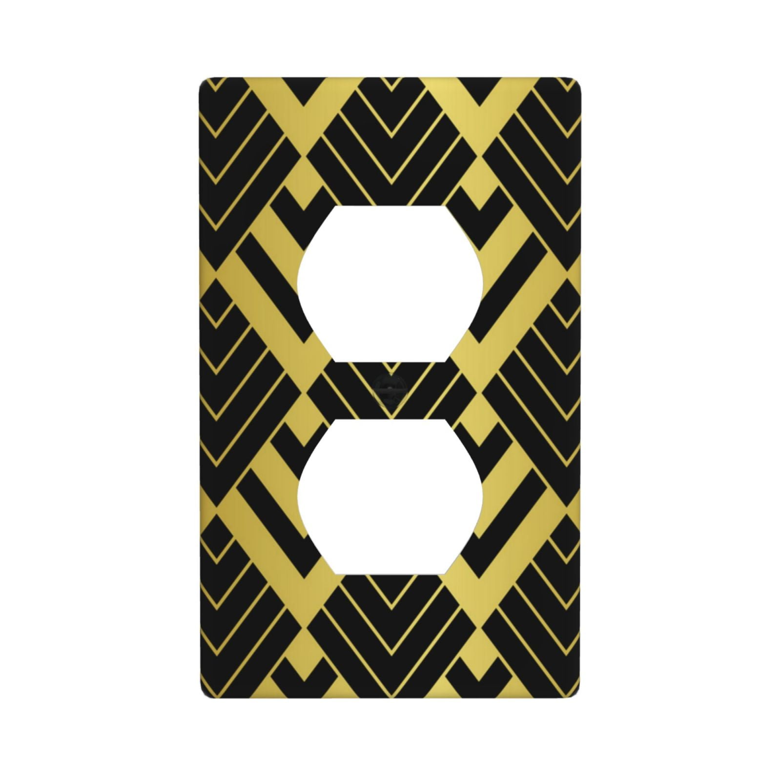 Duplex Light Switch Wall Plate 1-Gang Single Decorative Receptacle ...