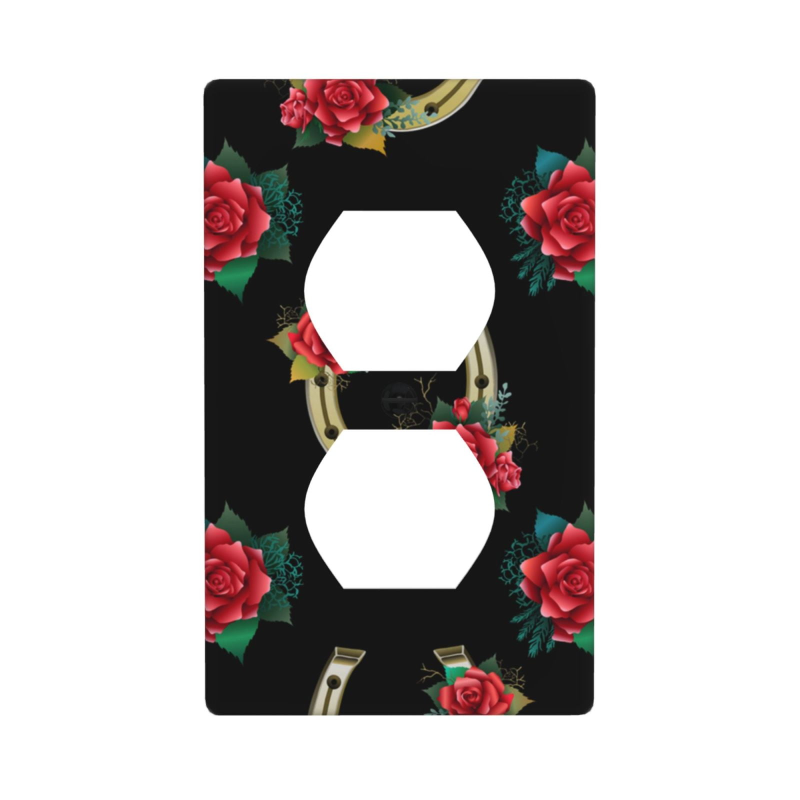 Duplex Light Switch Wall Plate 1-Gang Single Decorative Receptacle ...